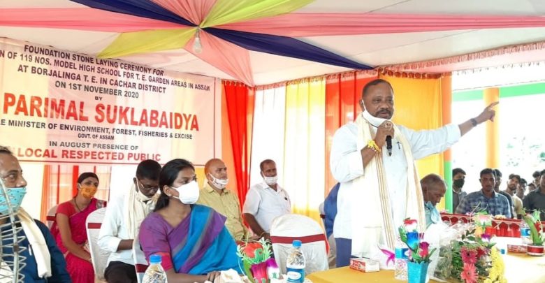 Parimal Suklabaidya lays foundation stone of 2 model high schools in ...