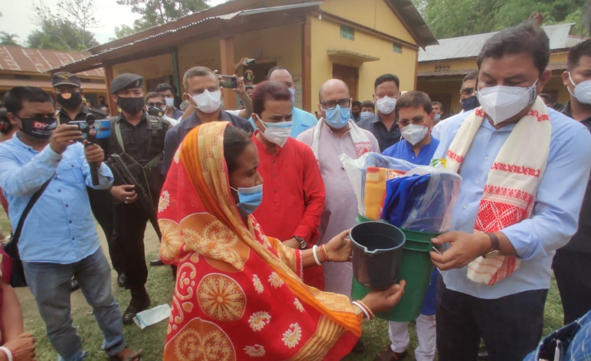 MP Dr Rajdeep Roy & Ranjit Das meets people in Dhubri who fled from ...