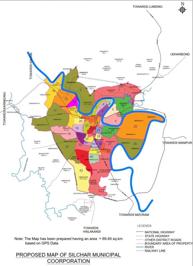 Proposed map of Silchar Municipal Corporation released; last date for ...